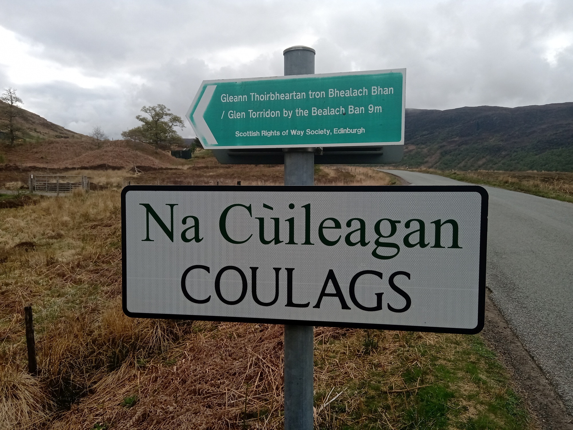 Support replacement of signpost at Coulags, Strathcarron | ScotWays